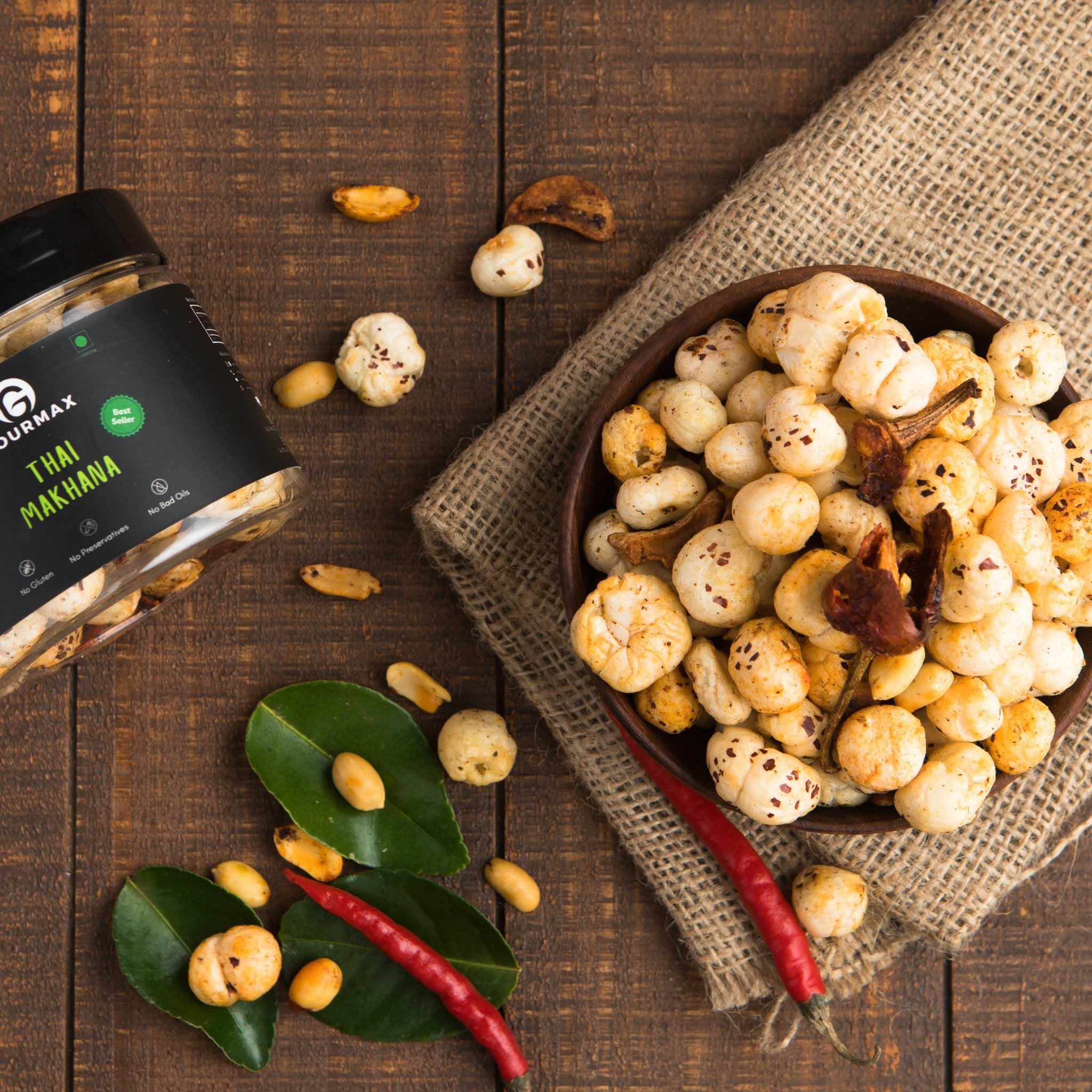 Makhana Snacks Collection – Healthy Roasted Superfoods | Gourmax